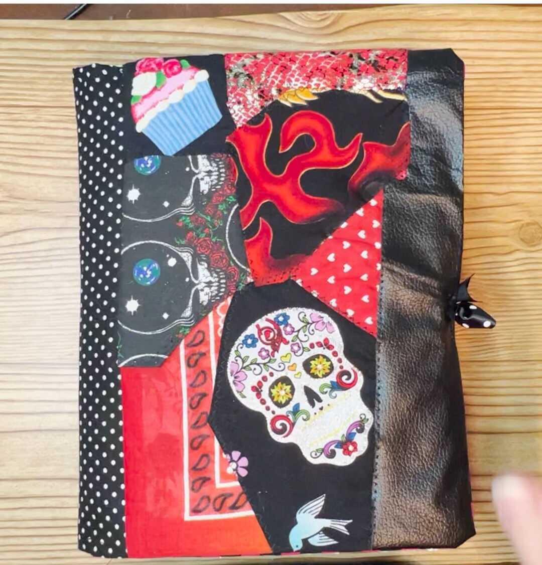 Smash Book Junk Journal Handmade Material Cover 26 Page Diary Art Book Darling Art by Valeri ...