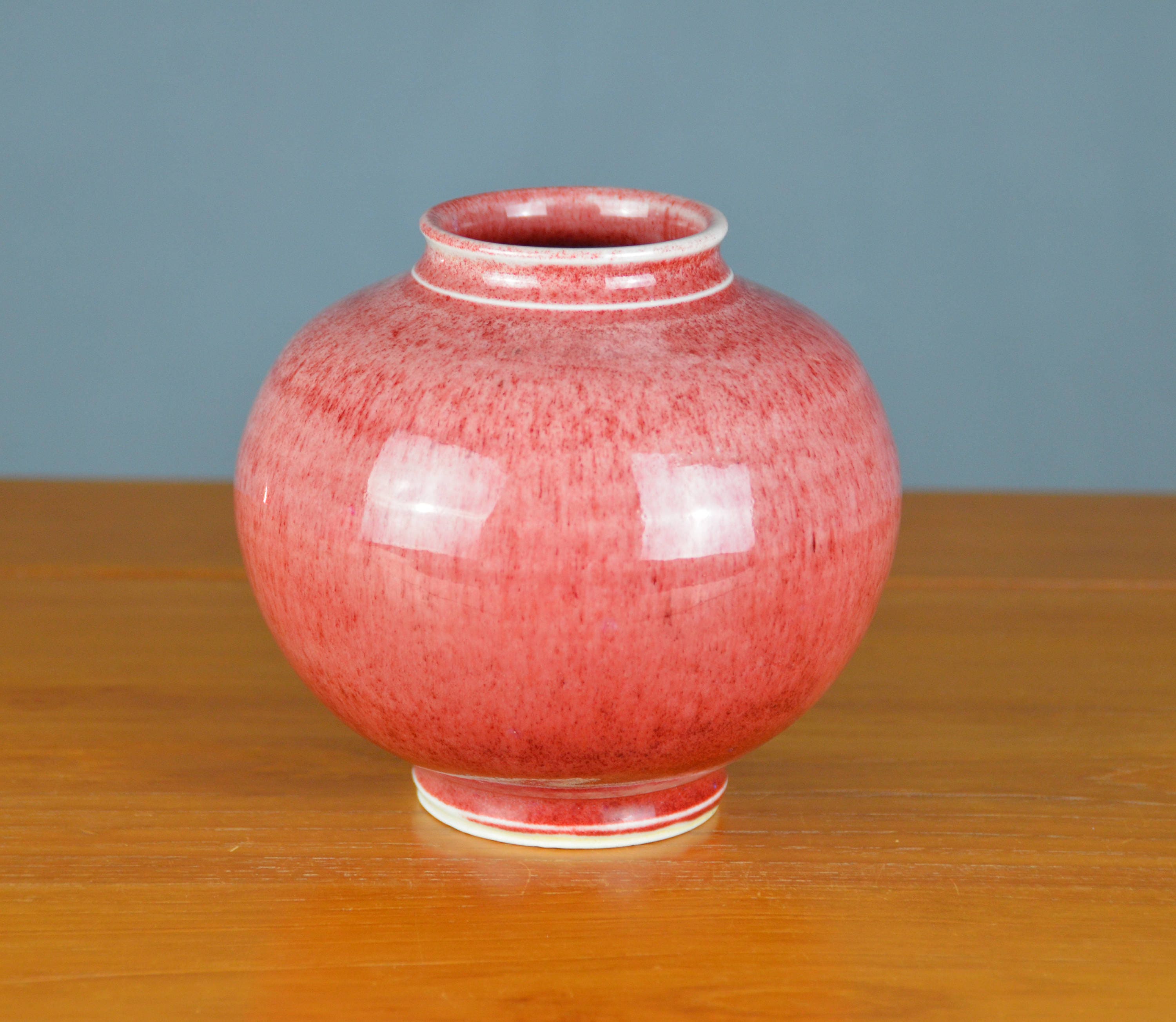 Red Ceramic Vase Hand Thrown Porcelain, Handmade Caldwell Pottery - Etsy
