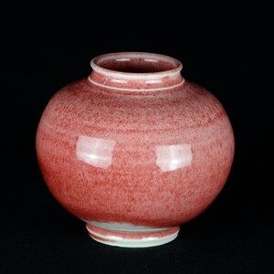 Red Ceramic Vase Hand Thrown Porcelain, Handmade Caldwell Pottery - Etsy