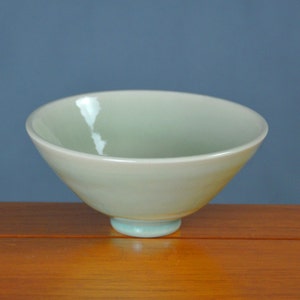 Light Blue Ceramic Bowl, Hand Thrown Porcelain Pottery, Cereal, Soup ...