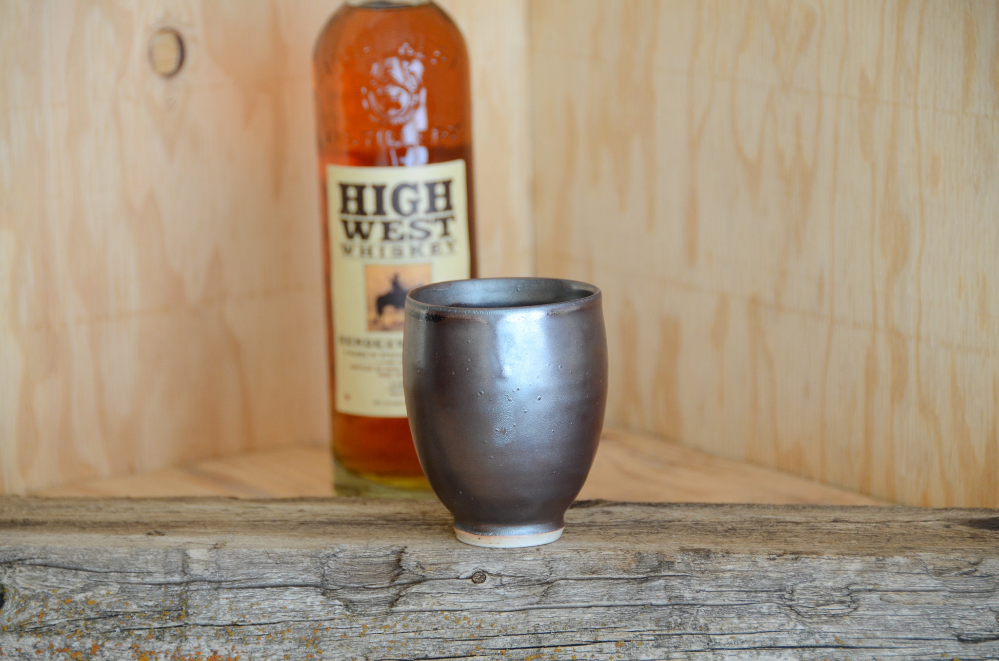 Silver Handleless Cup Hand Thrown Porcelain Pottery Tumbler - Etsy