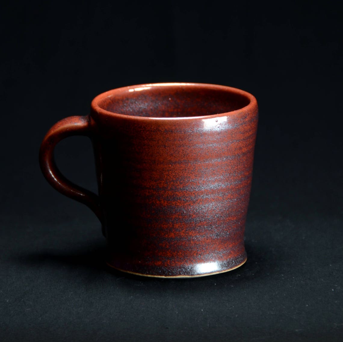 Iron Red Ceramic Mug Hand Thrown Porcelain Pottery, Coffee Cup, Beer ...