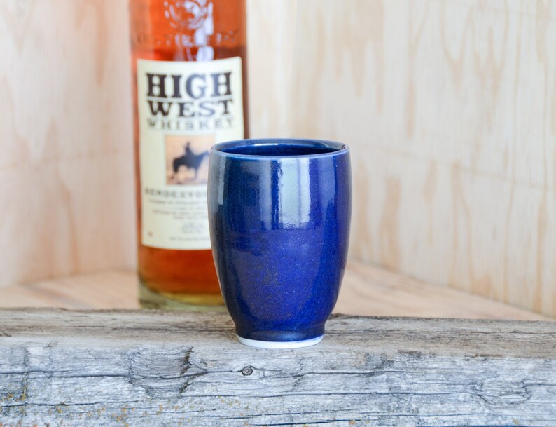 Ceramic Cup, Hand Thrown Porcelain Pottery, Handleless, Tumbler, Mugs ...