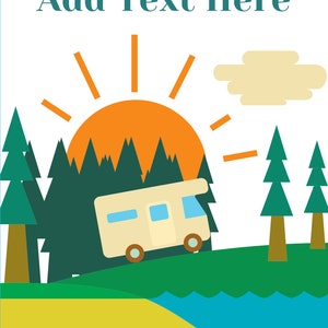 Camping Theme Binder Covers and Spines Canva Template - Editable ...