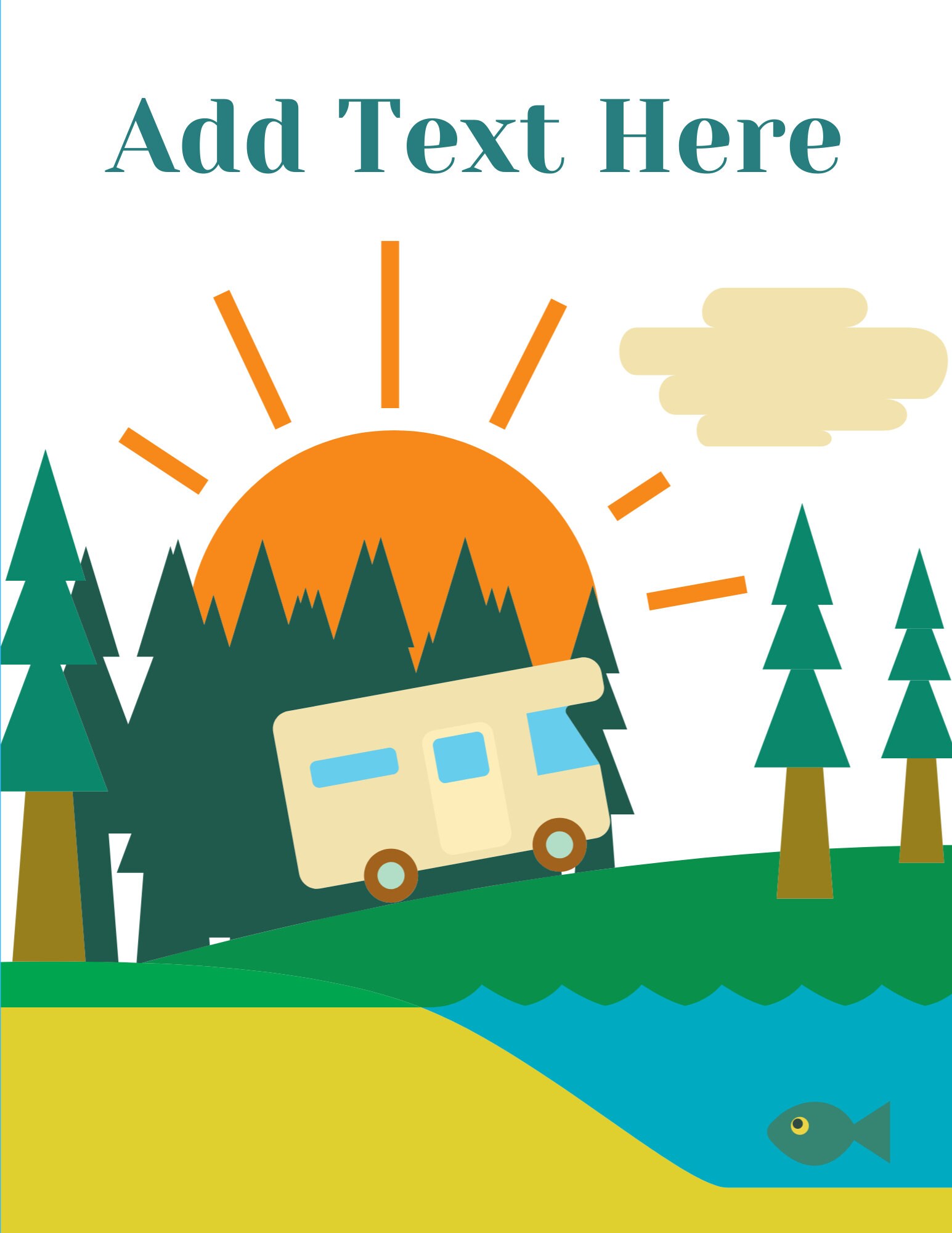 Camping Theme Binder Covers and Spines Canva Template - Editable ...