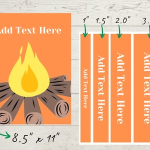 Camping Theme Binder Covers and Spines Canva Template - Editable ...