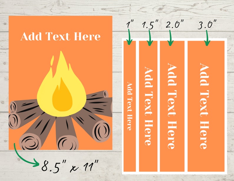 Camping Theme Binder Covers and Spines Canva Template - Editable ...