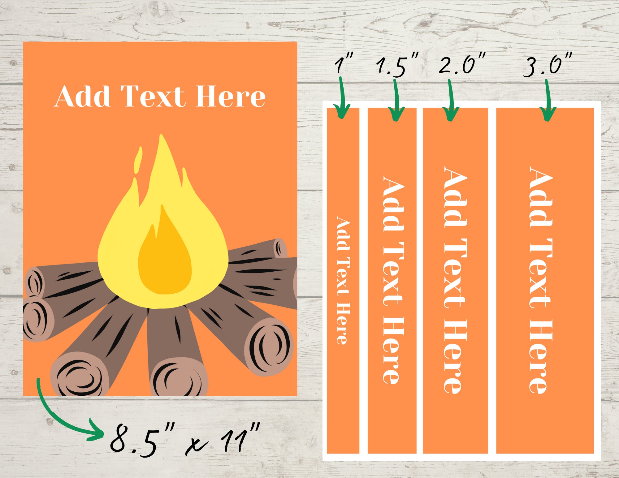 Camping Theme Binder Covers and Spines Canva Template - Editable ...