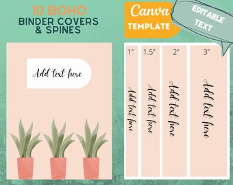 Camping Theme Binder Covers and Spines Canva Template - Editable ...