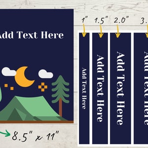 Camping Theme Binder Covers and Spines Canva Template - Editable ...
