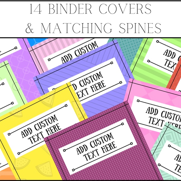 Binder Printables - Etsy