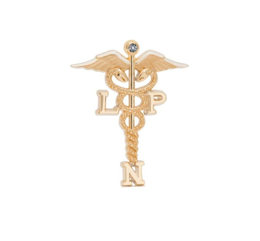 Licensed Practical Nurse Lapel Pin, Charm or Necklace in Sterling ...