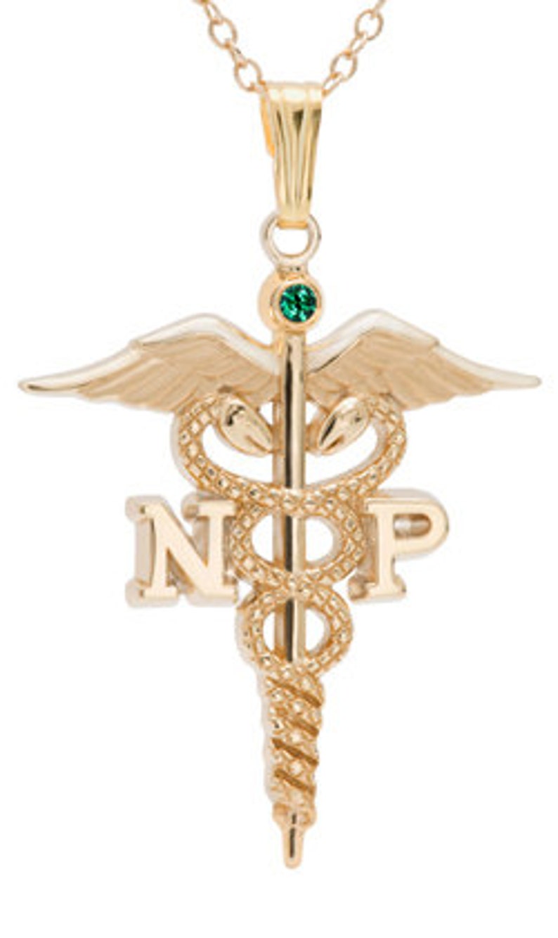 Nurse Practitioner Lapel Pin, Charm or Necklace in Sterling Silver, 10K ...