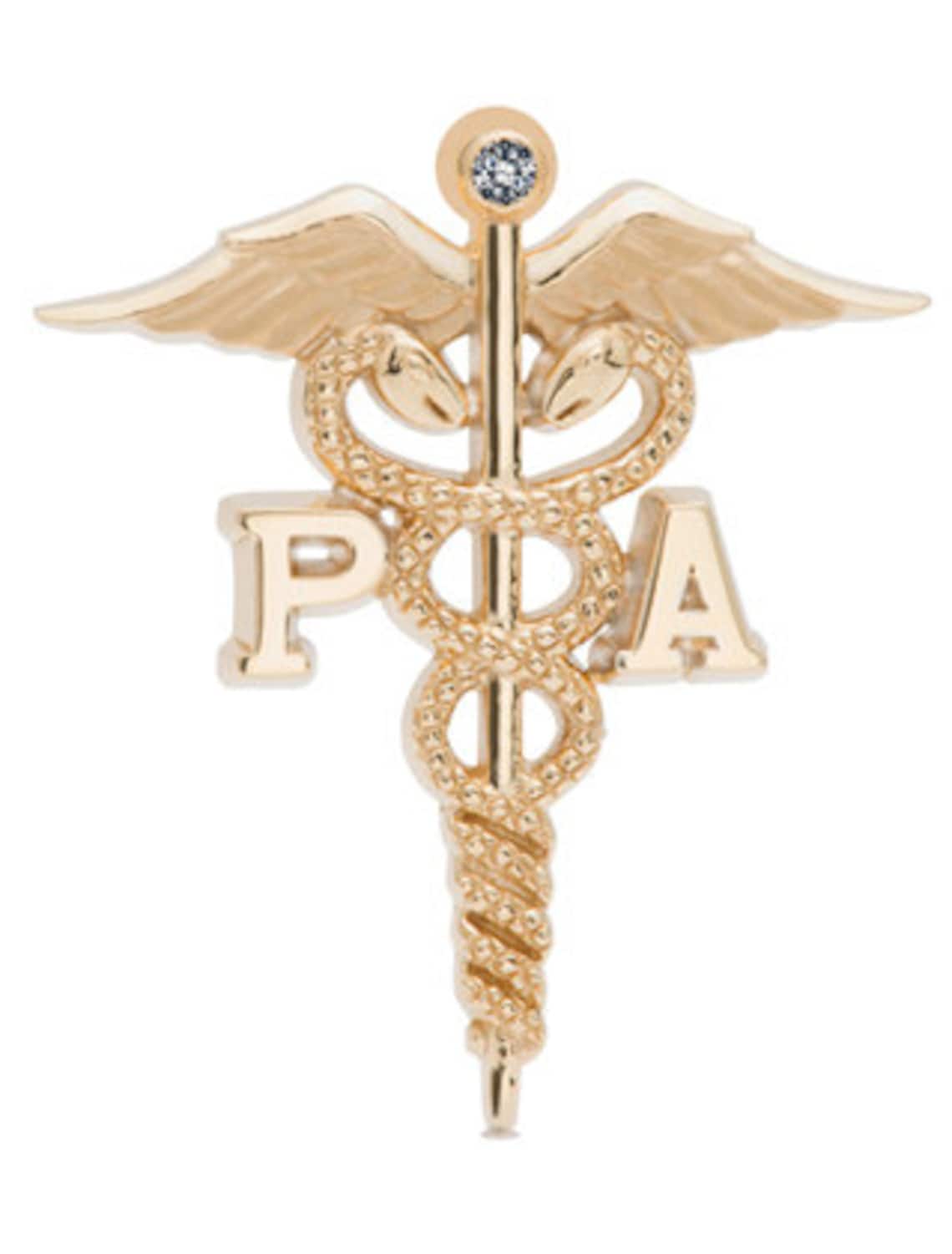 Physician Assistant Lapel Pin, Charm or Necklace in Sterling Silver ...