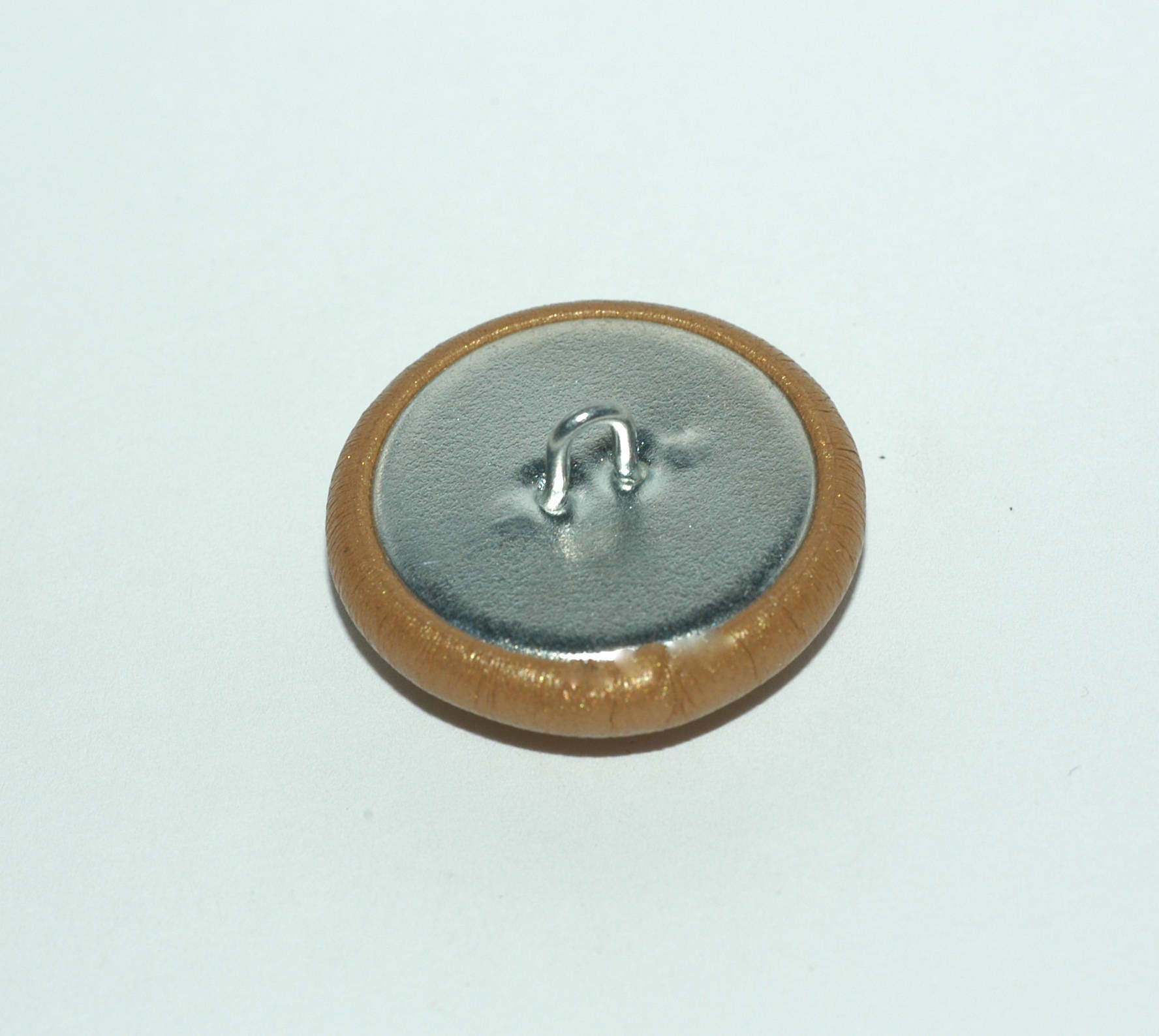 Tan Leather Covered Button With Shank Back - Etsy Canada