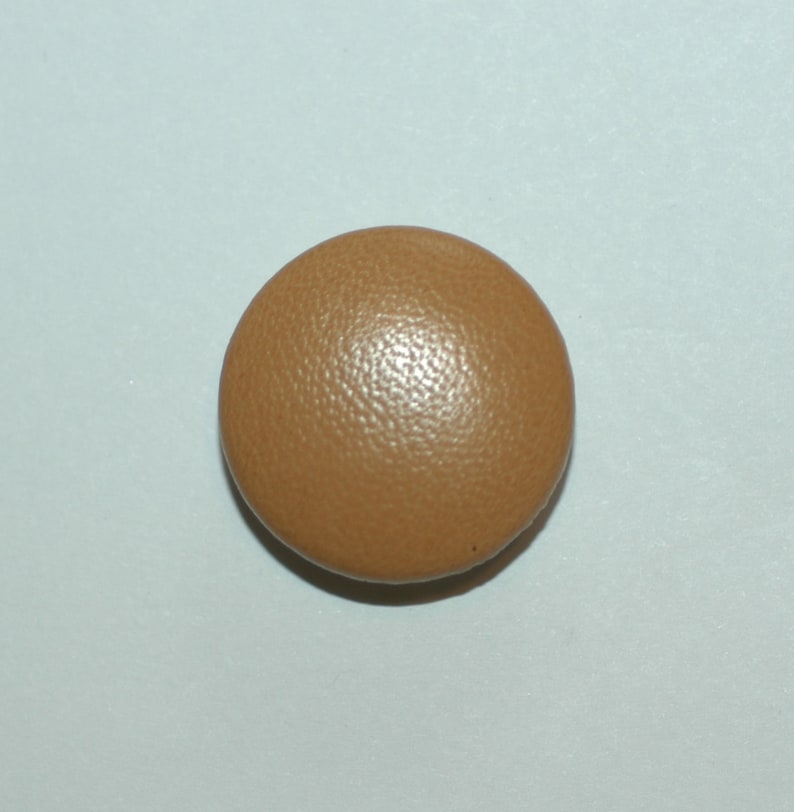 Tan Leather Covered Button With Shank Back - Etsy Canada