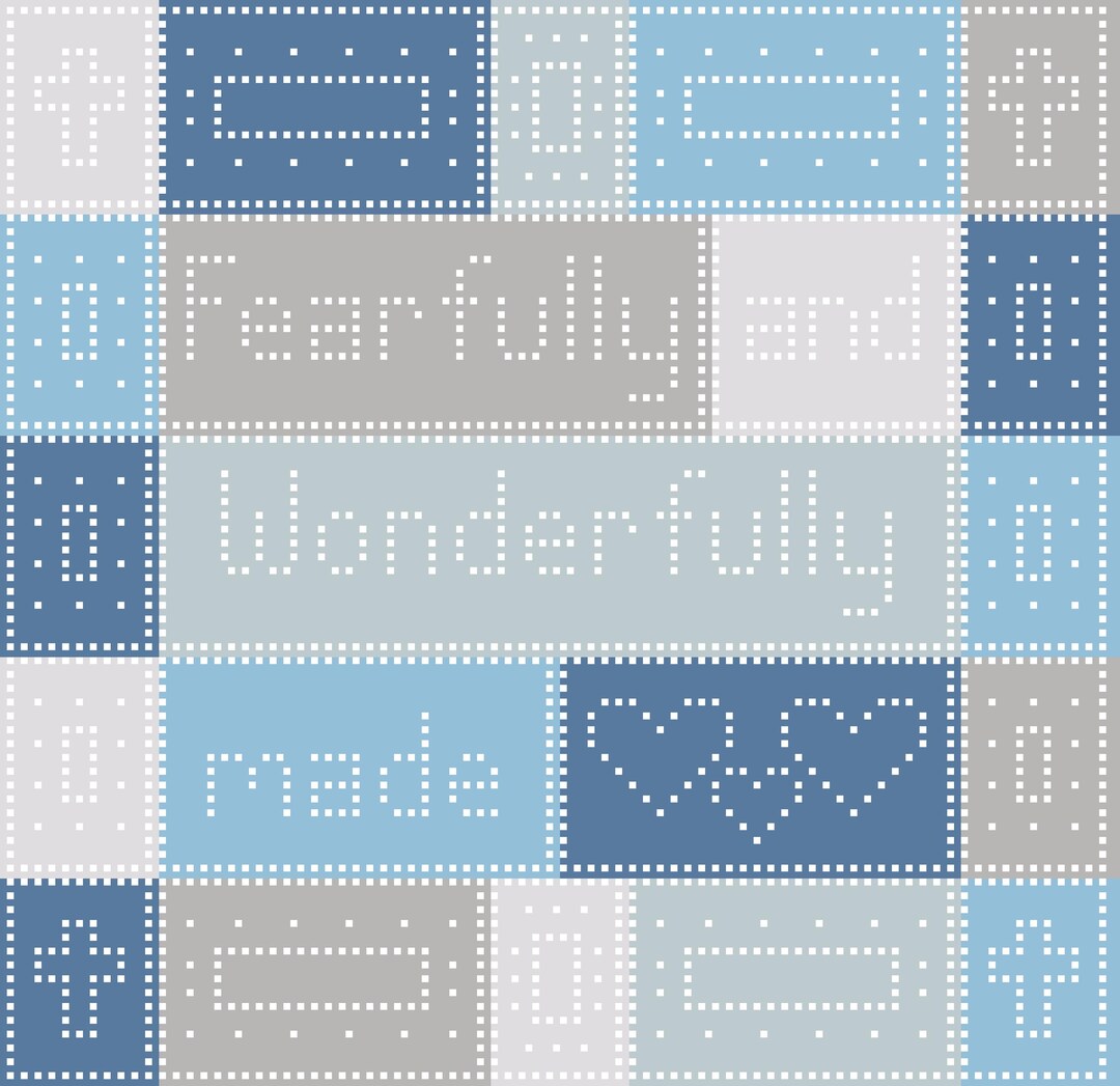 Fearfully and Wonderfully Made -CHART ONLY - Etsy