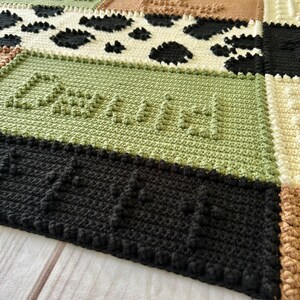 Custom Cowboy Name Blanket Crochet Pattern - Etsy