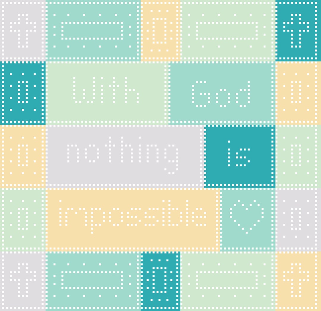 With God, Nothing is Impossible Crochet Pattern - Etsy