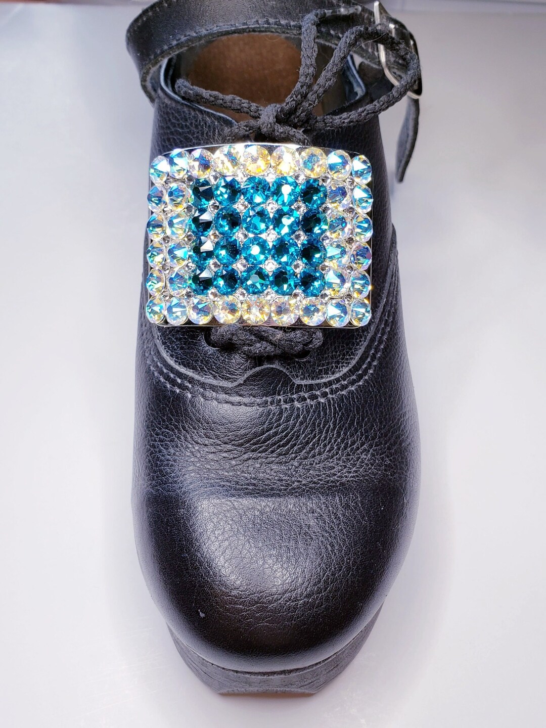 Wide Border Blue Zircon & Crystal Shimmer Swarovski® Crystal - Etsy
