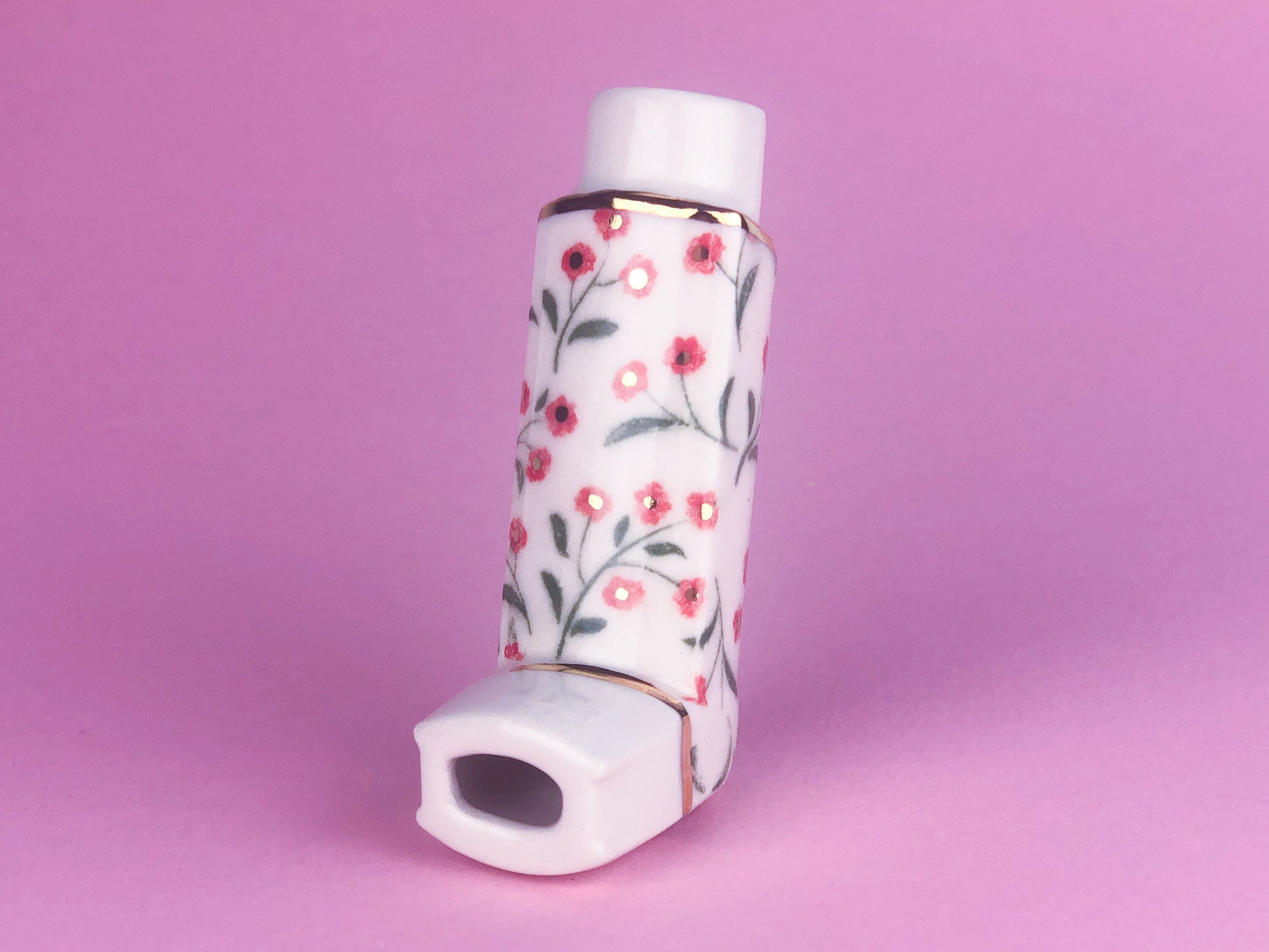 Little Red Flower Inhaler Pipe