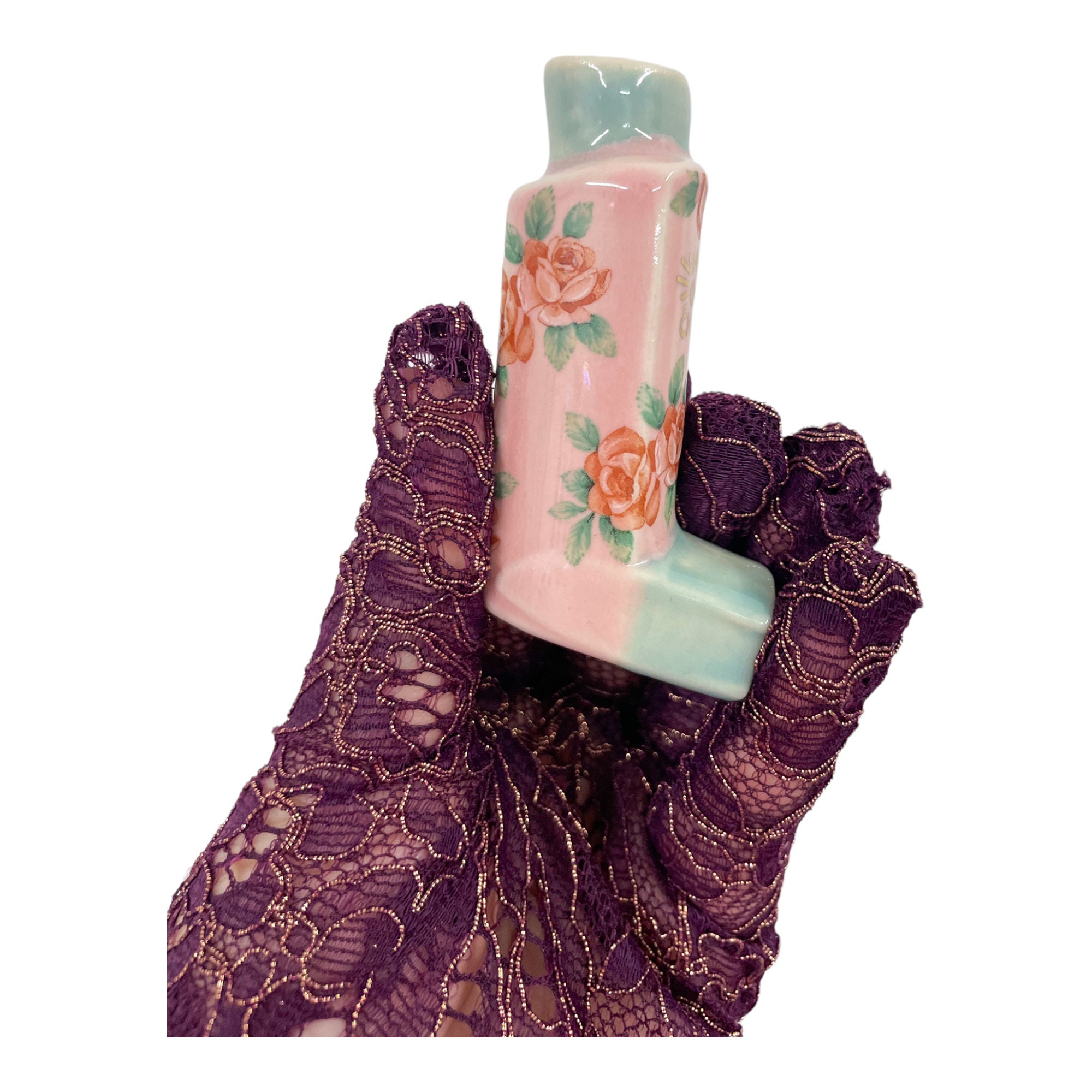 Floral Make Good Choices Inhaler Pipe