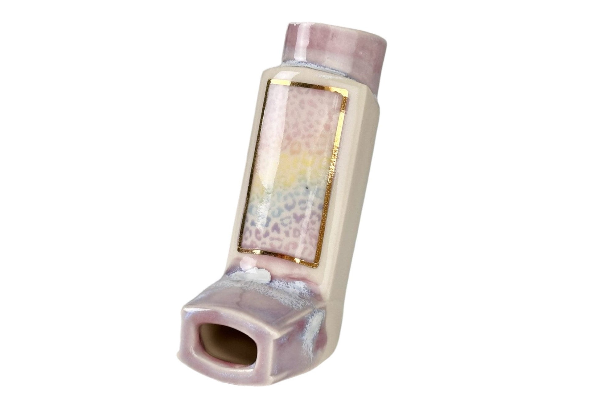 Rainbow Cheetah on Drippy Inhaler Pipe