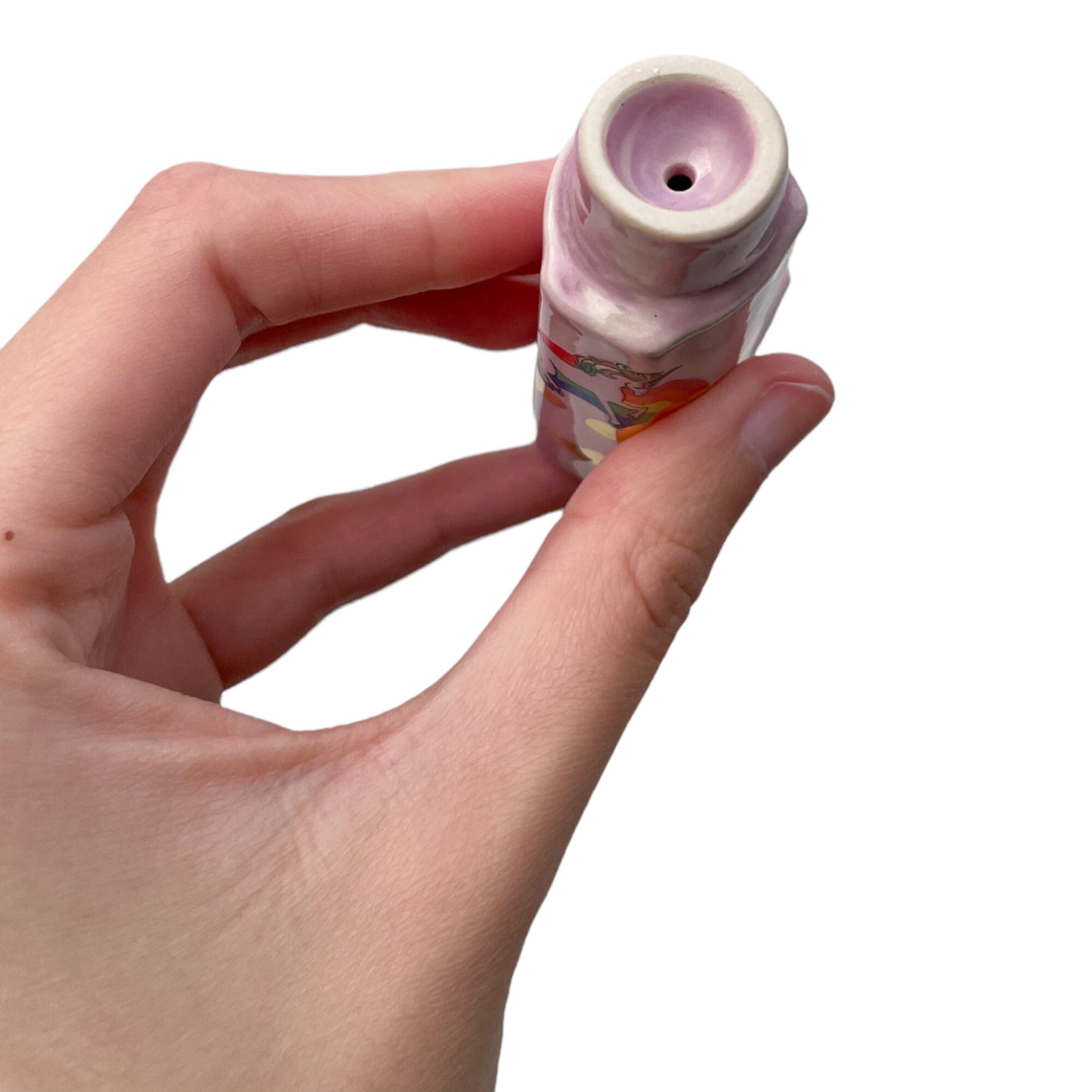Lavender Rainbow Unicorn Inhaler Pipe