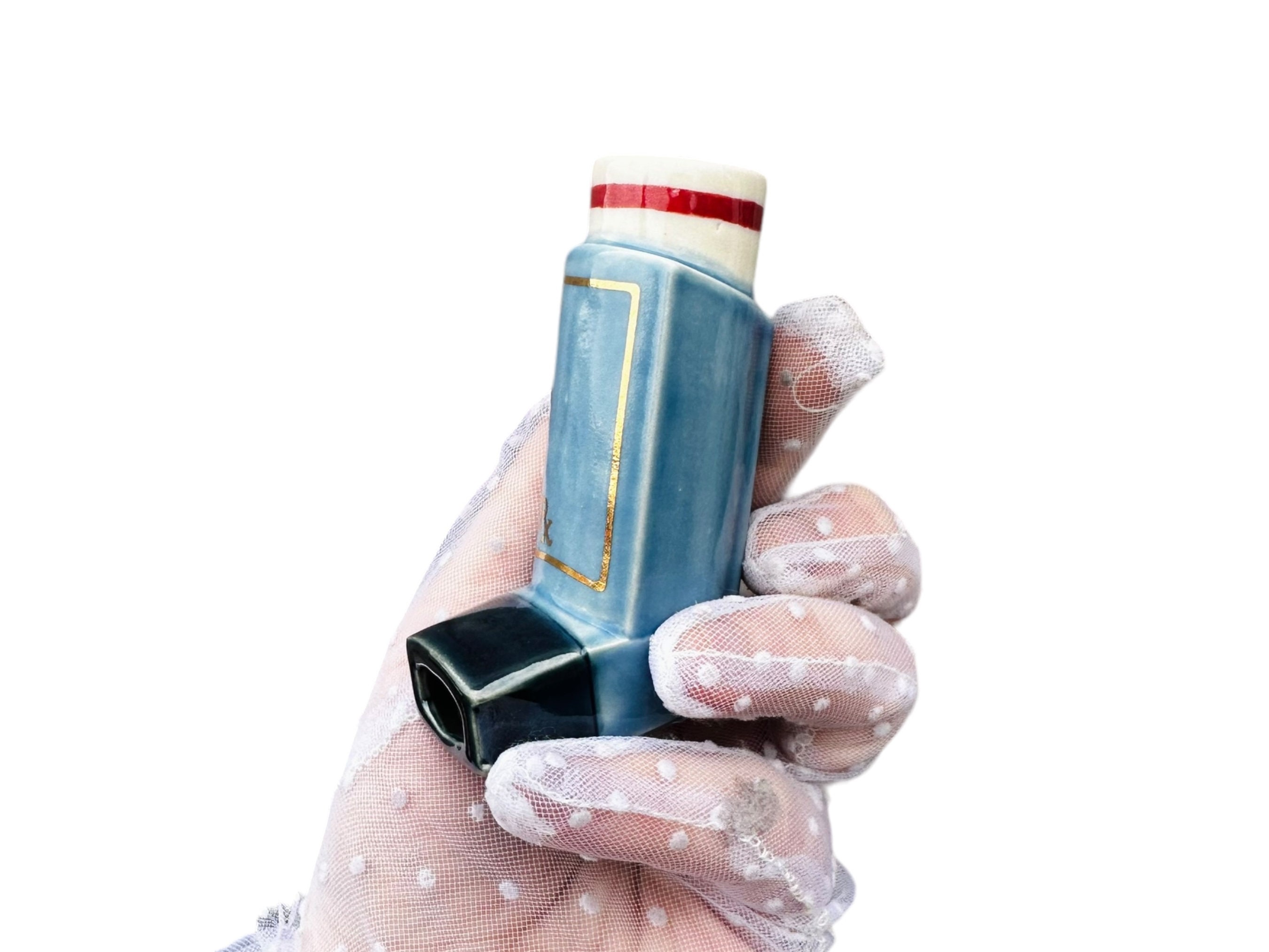 Gold Rx on Realistic Inhaler Pipe