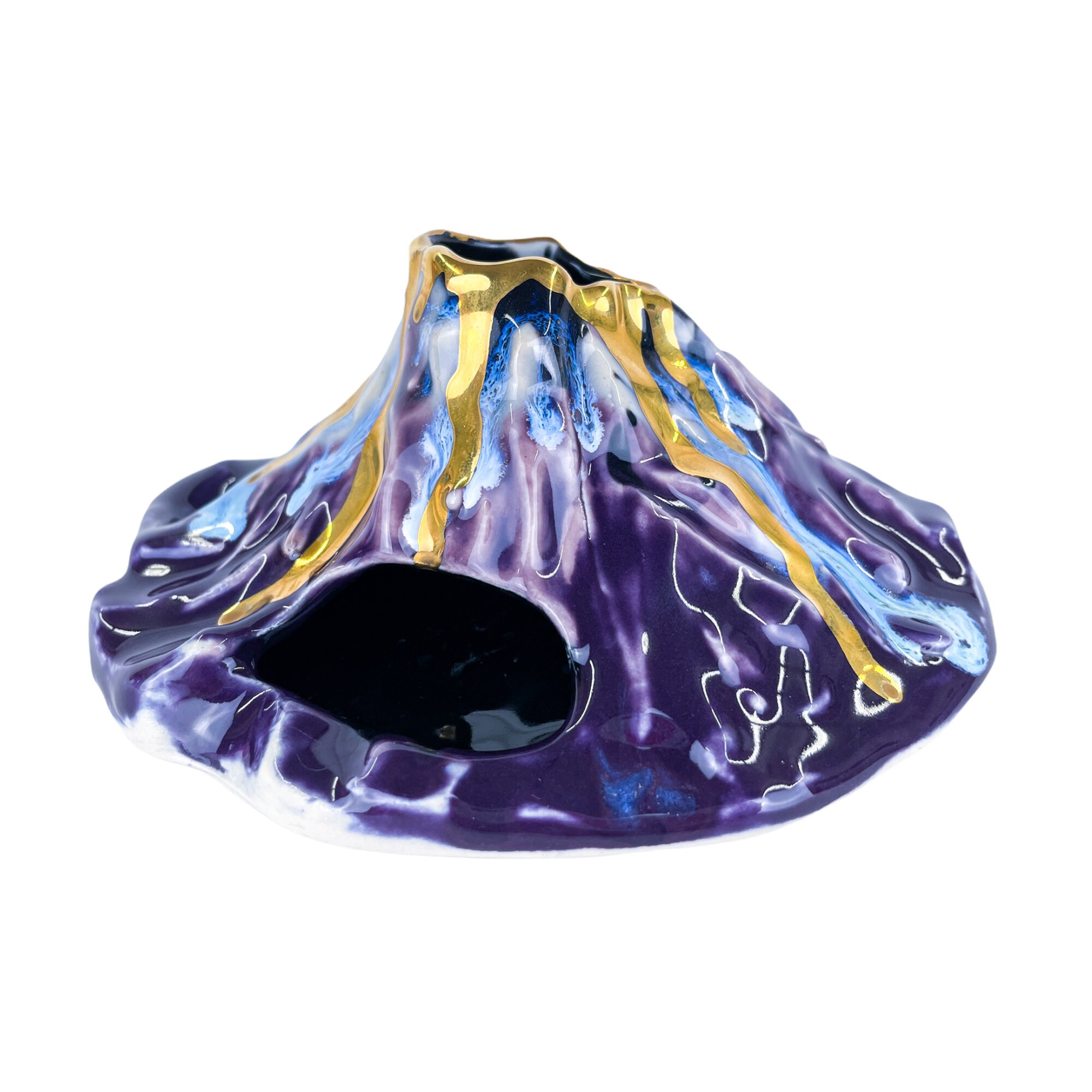 Dark Purple Volcano Ash Tray