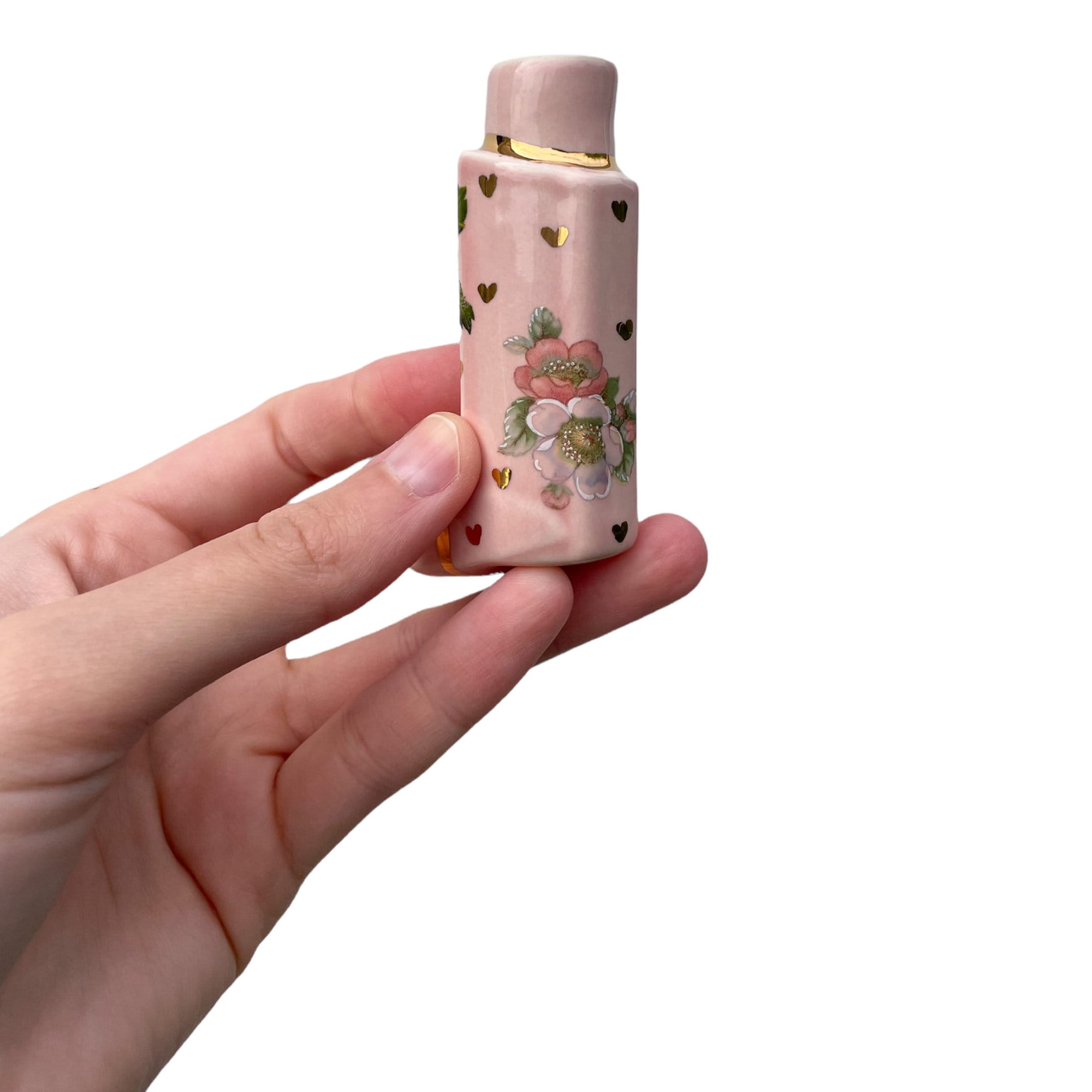 Pink Strawberry Inhaler Pipe