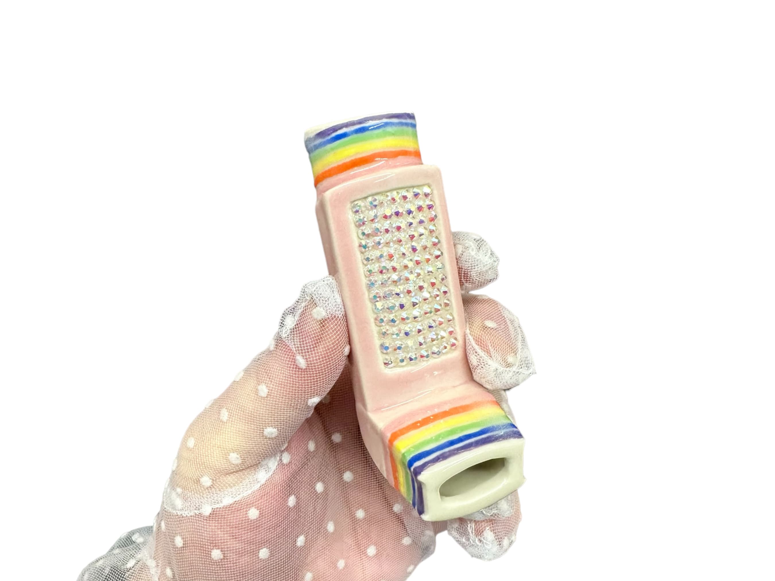 Bedazzled Rainbow Pink Inhaler