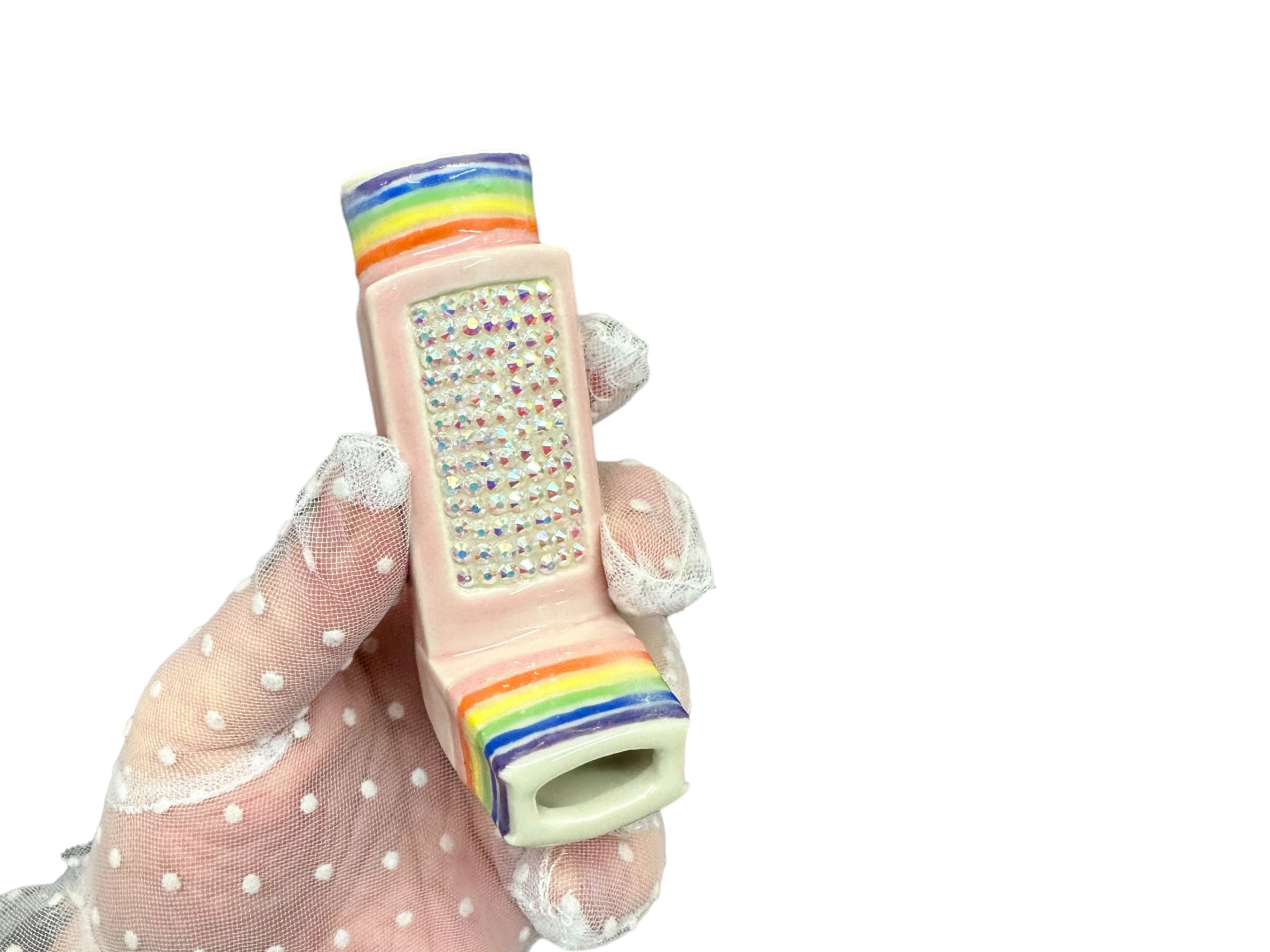 Bedazzled Rainbow Pink Inhaler