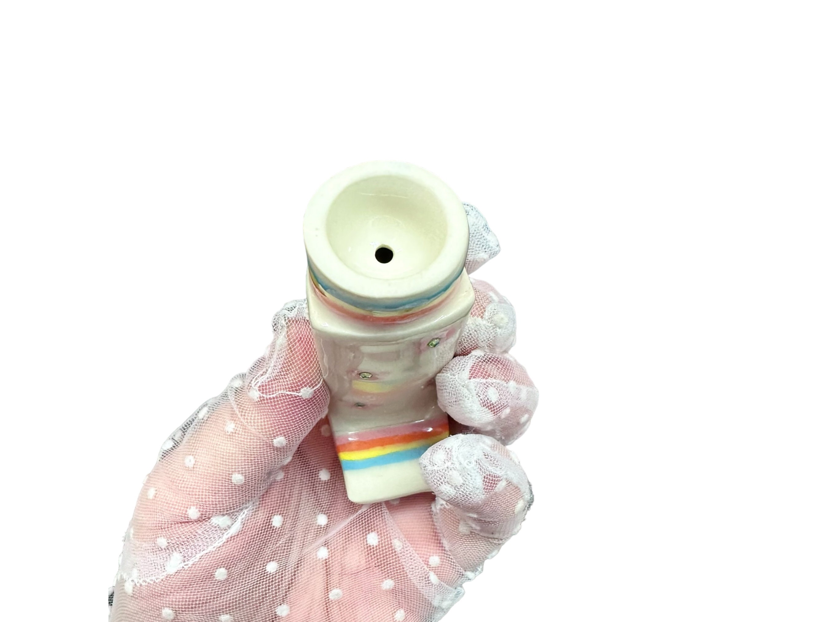 Bedazzled Flower Inhaler Pipe