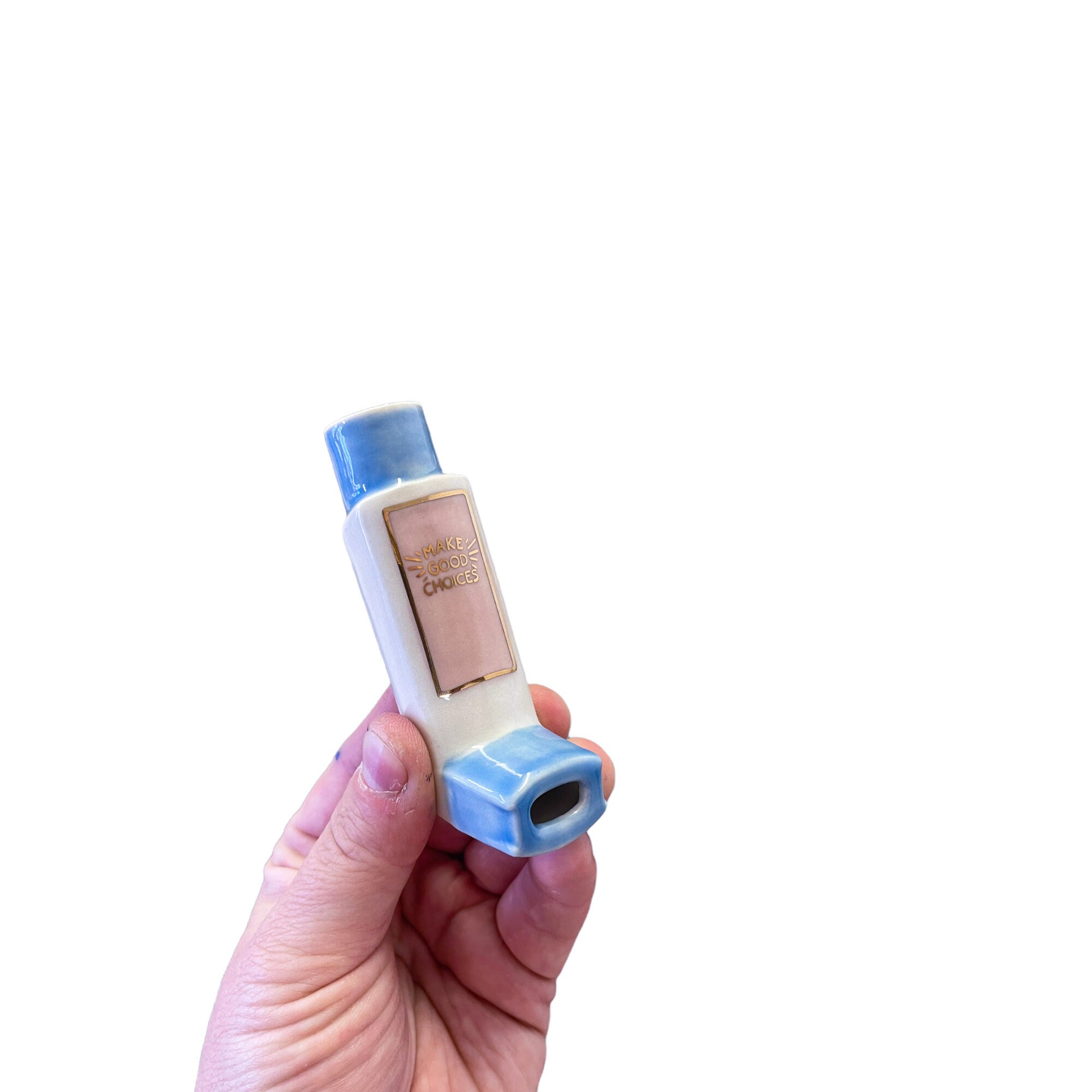 Make Good Choices Pink & Blue Inhaler Pipe