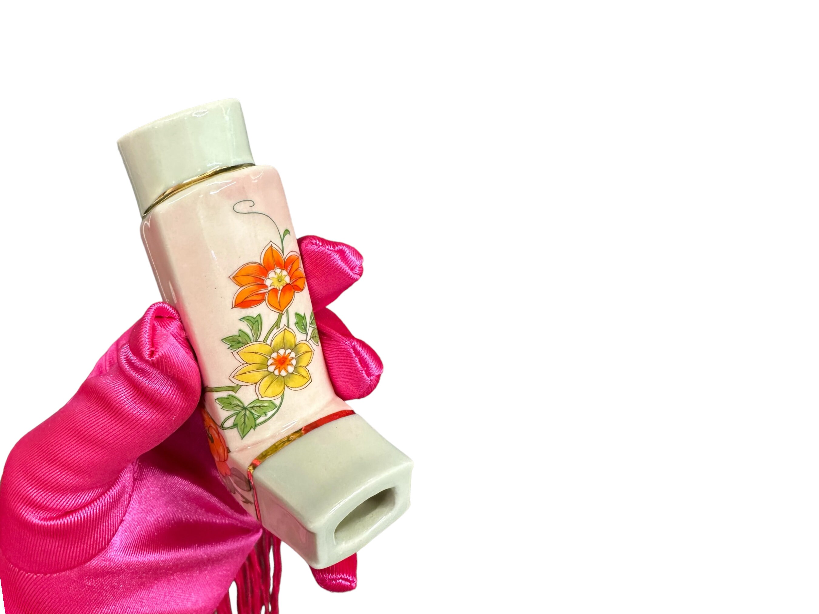 Floral Pink Inhaler Pipe