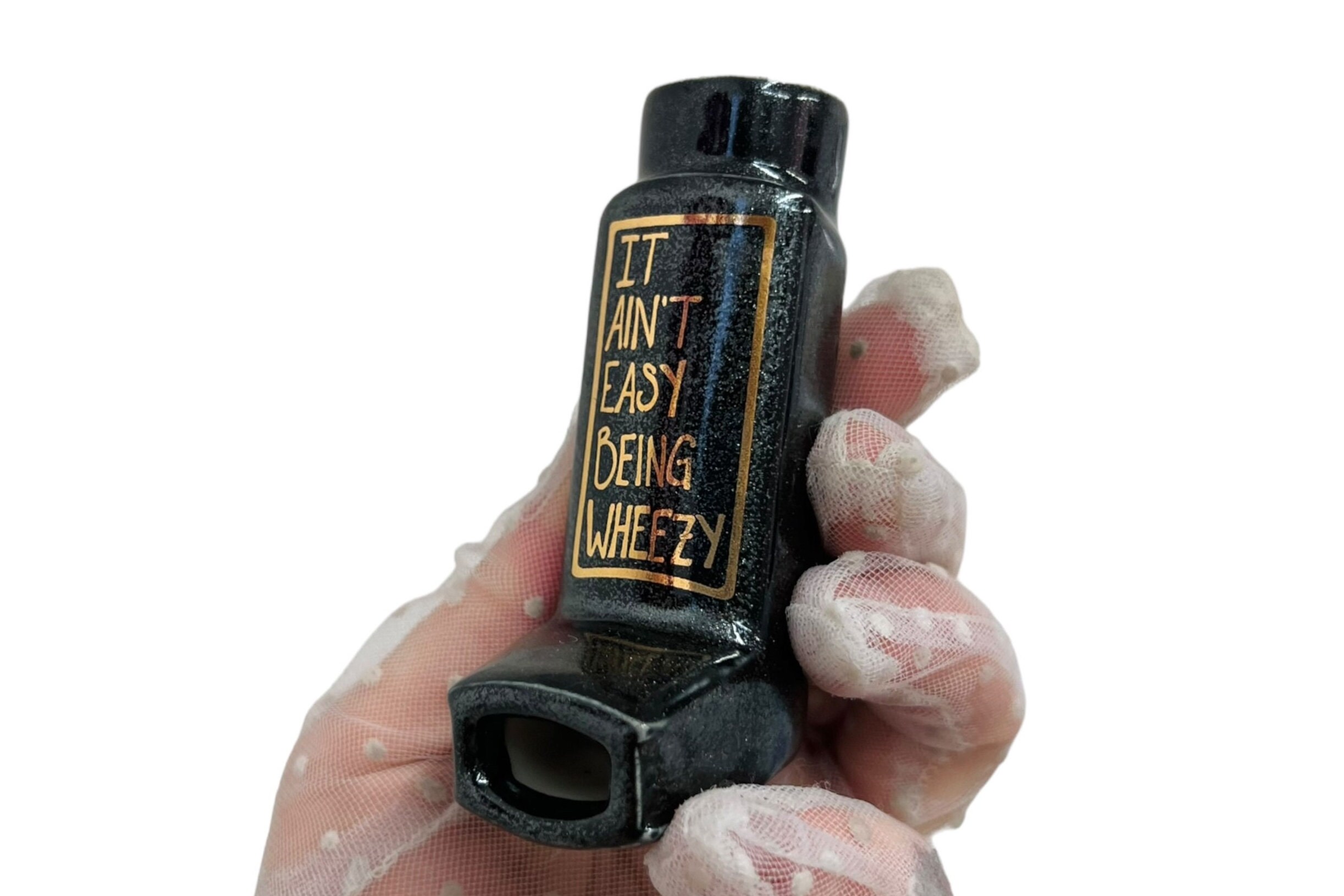 Wheezy Black Sparkle Inhaler