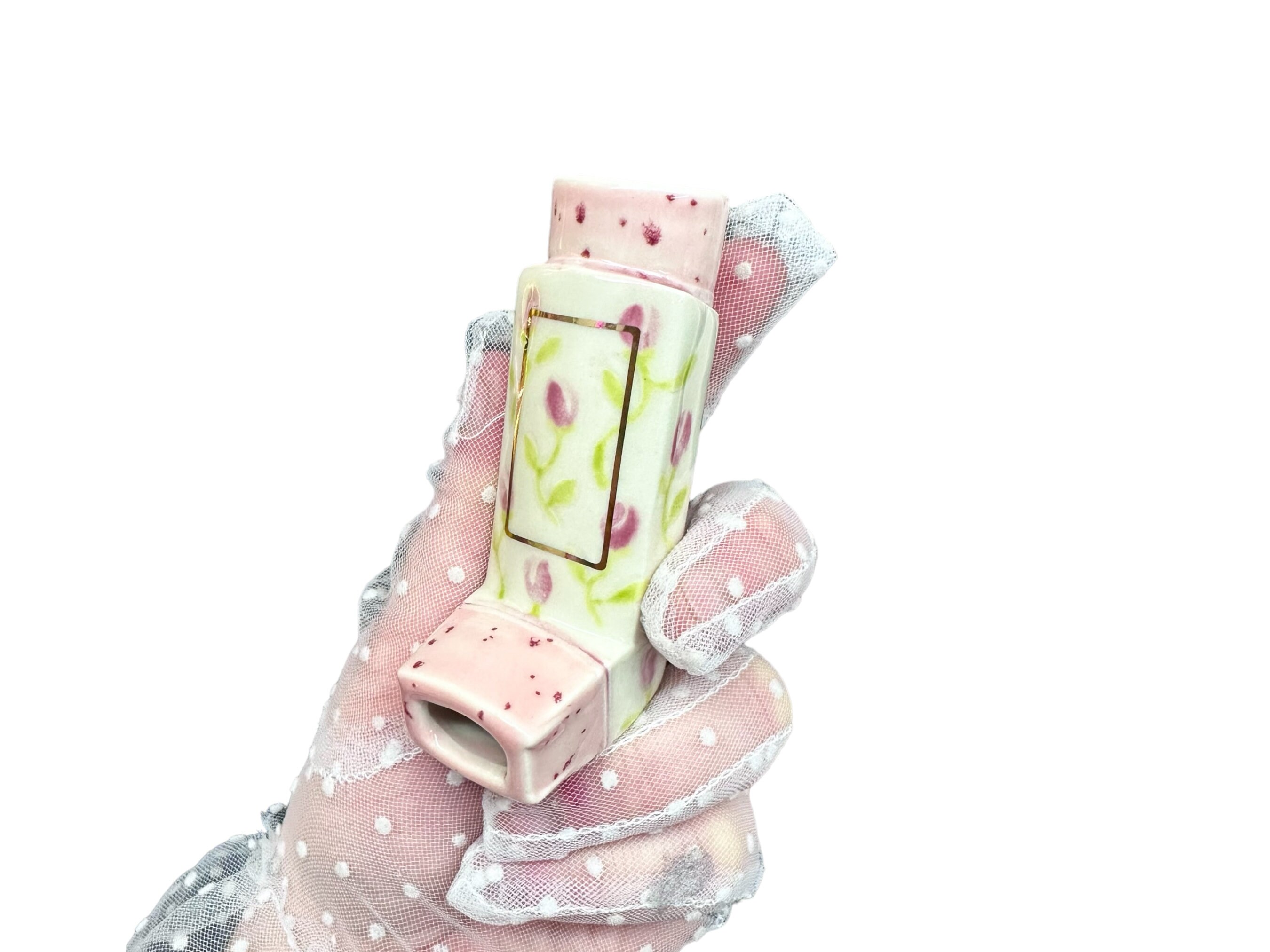 Framed Rosebud Inhaler Pipe