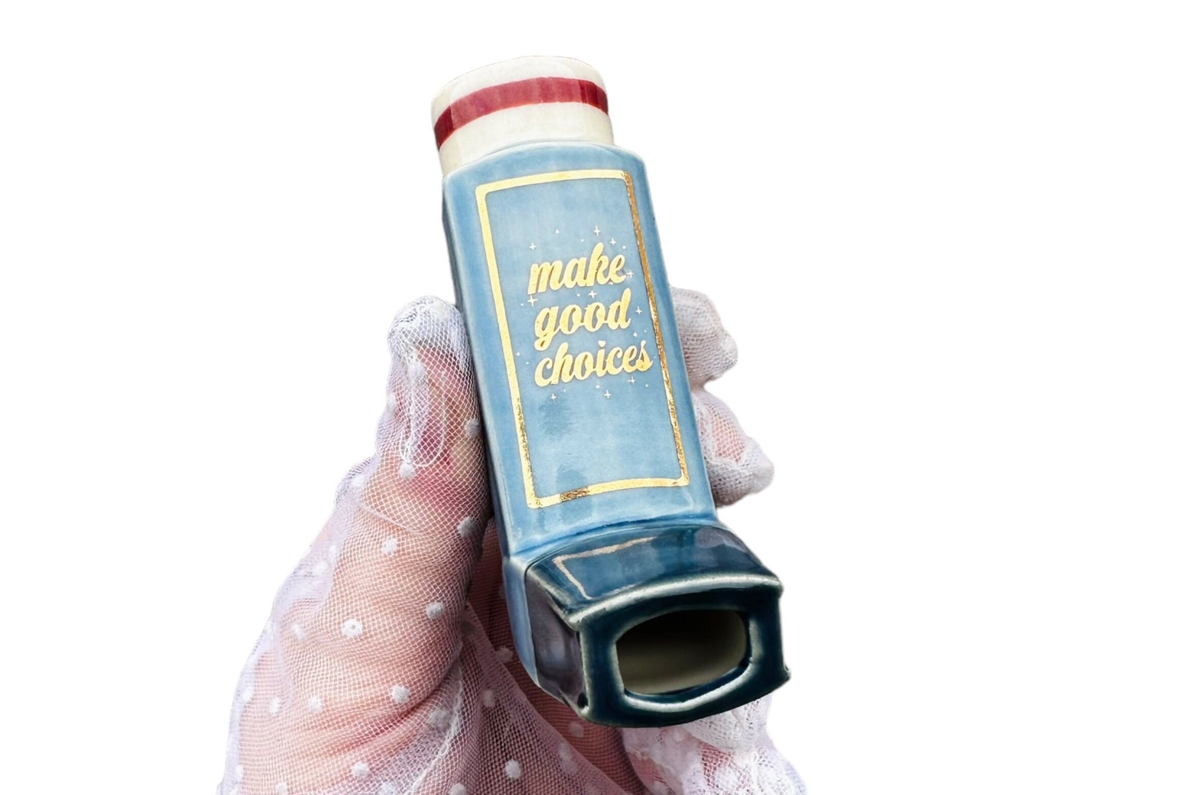 Gold MGC on Realistic Inhaler Pipe