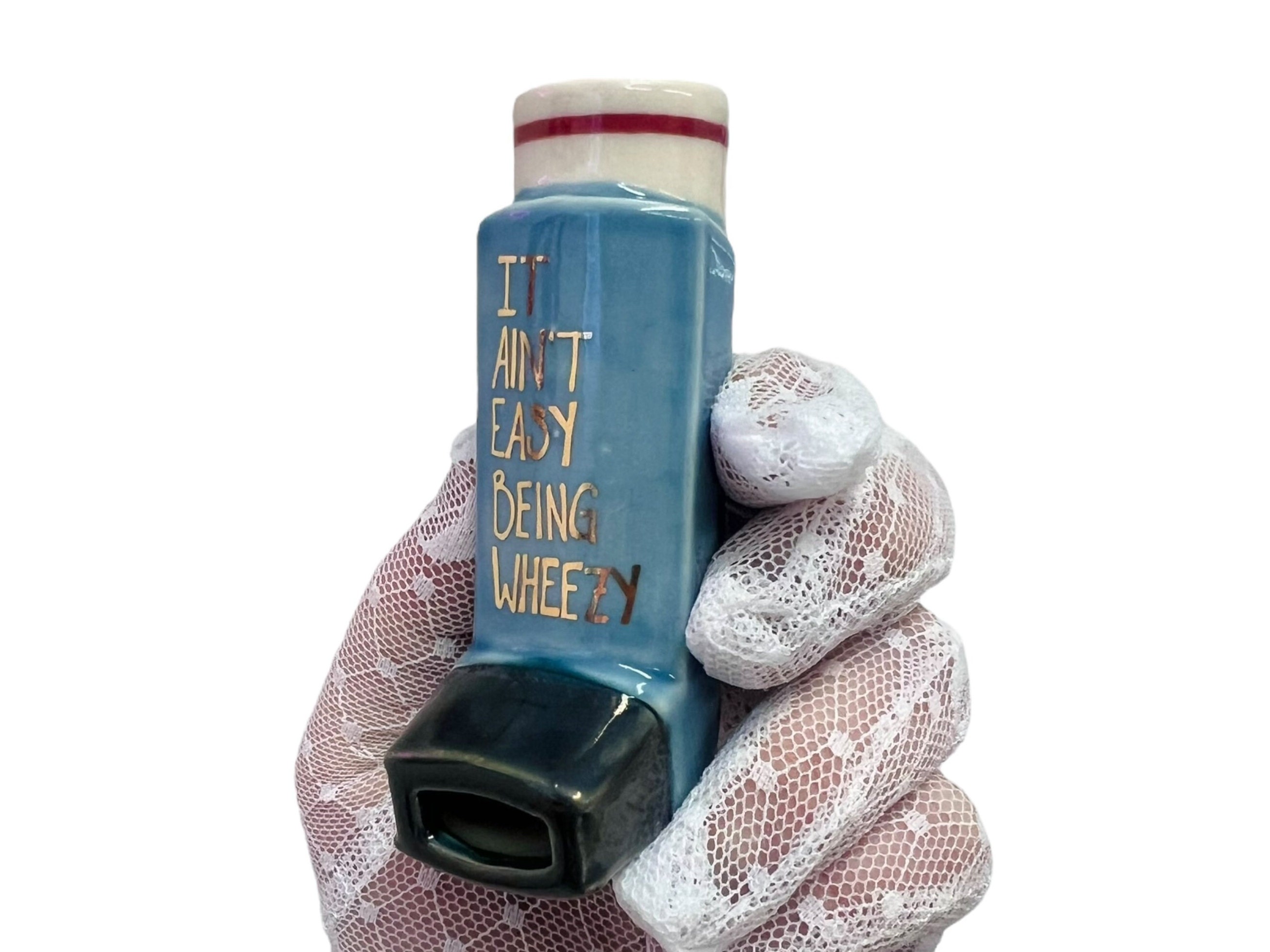 Wheezy Blue Realistic Inhaler