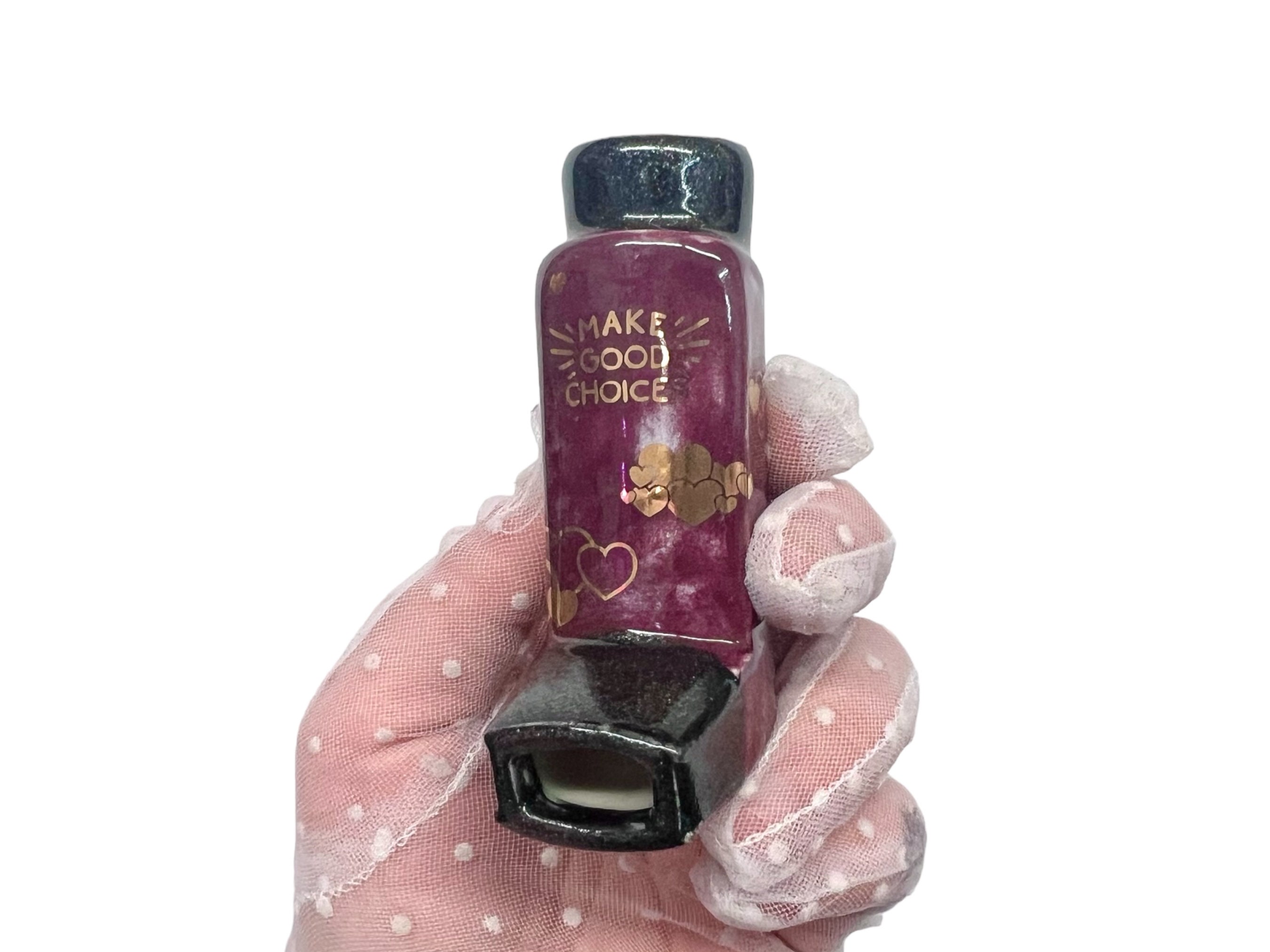 MGC Heart Cloud Maroon Inhaler Pipe #1