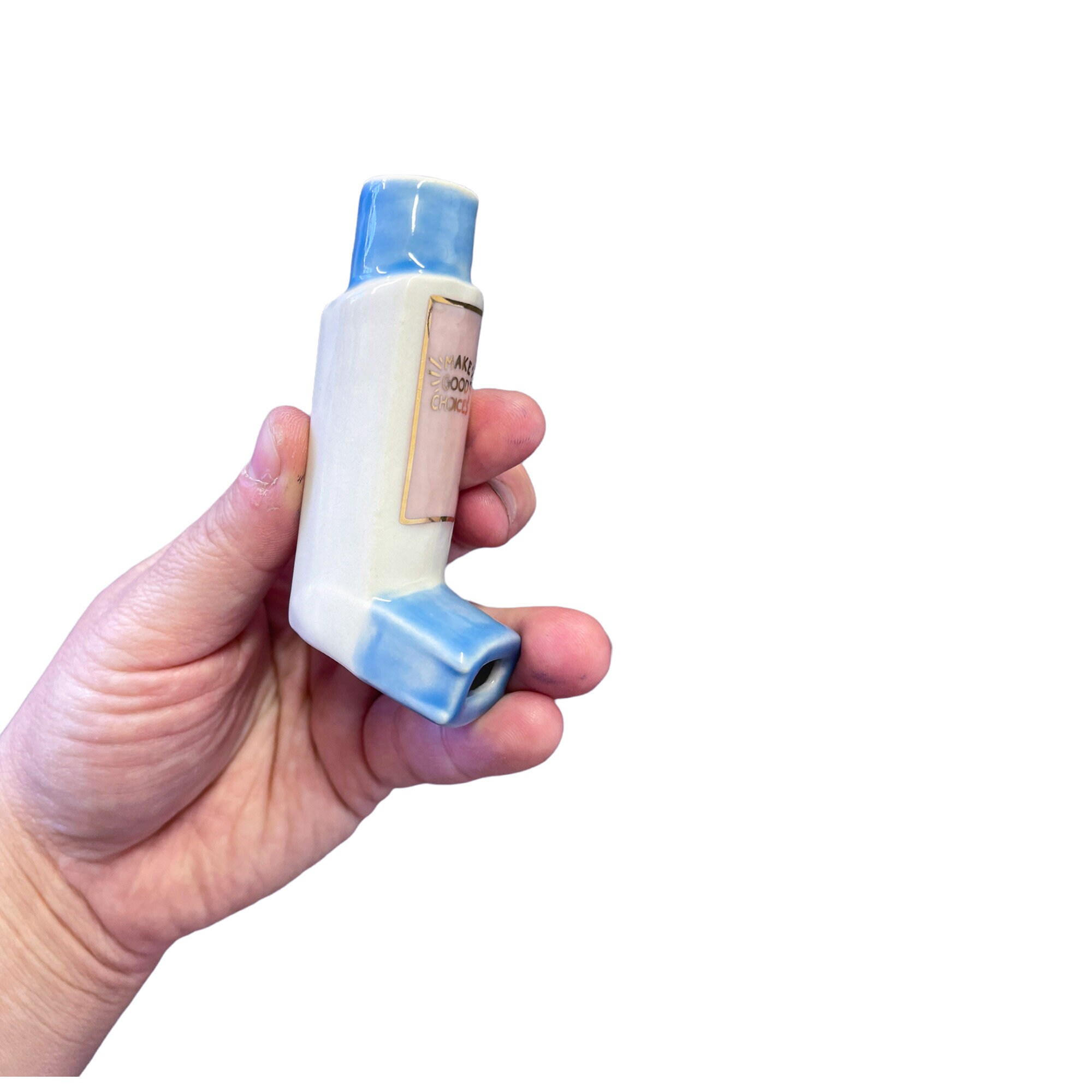 Make Good Choices Pink & Blue Inhaler Pipe