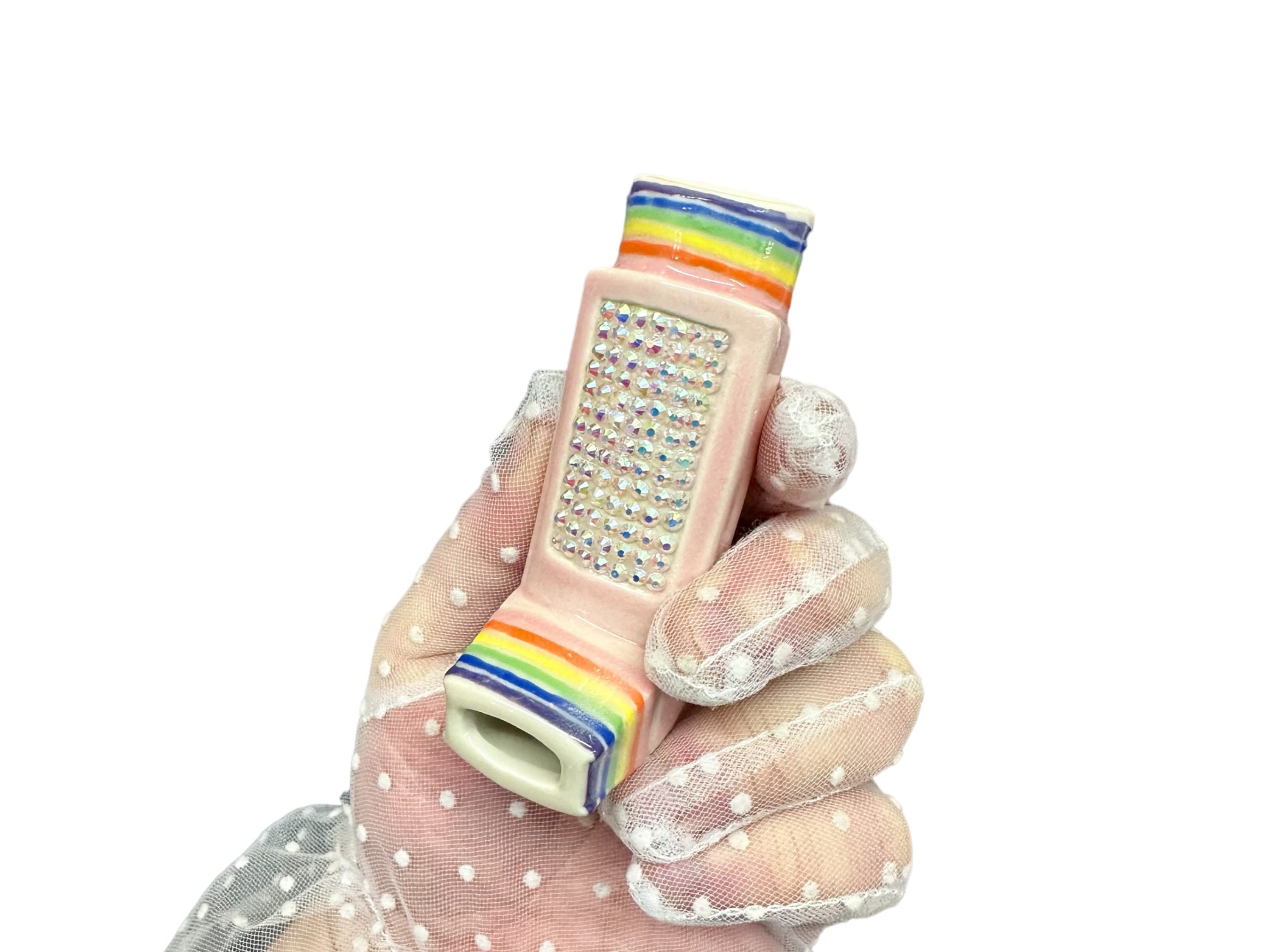 Bedazzled Rainbow Pink Inhaler