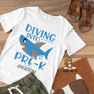 Diving Into Pre-k Toddler Tee 2020 Back to School Shirt Post Quarantine ...