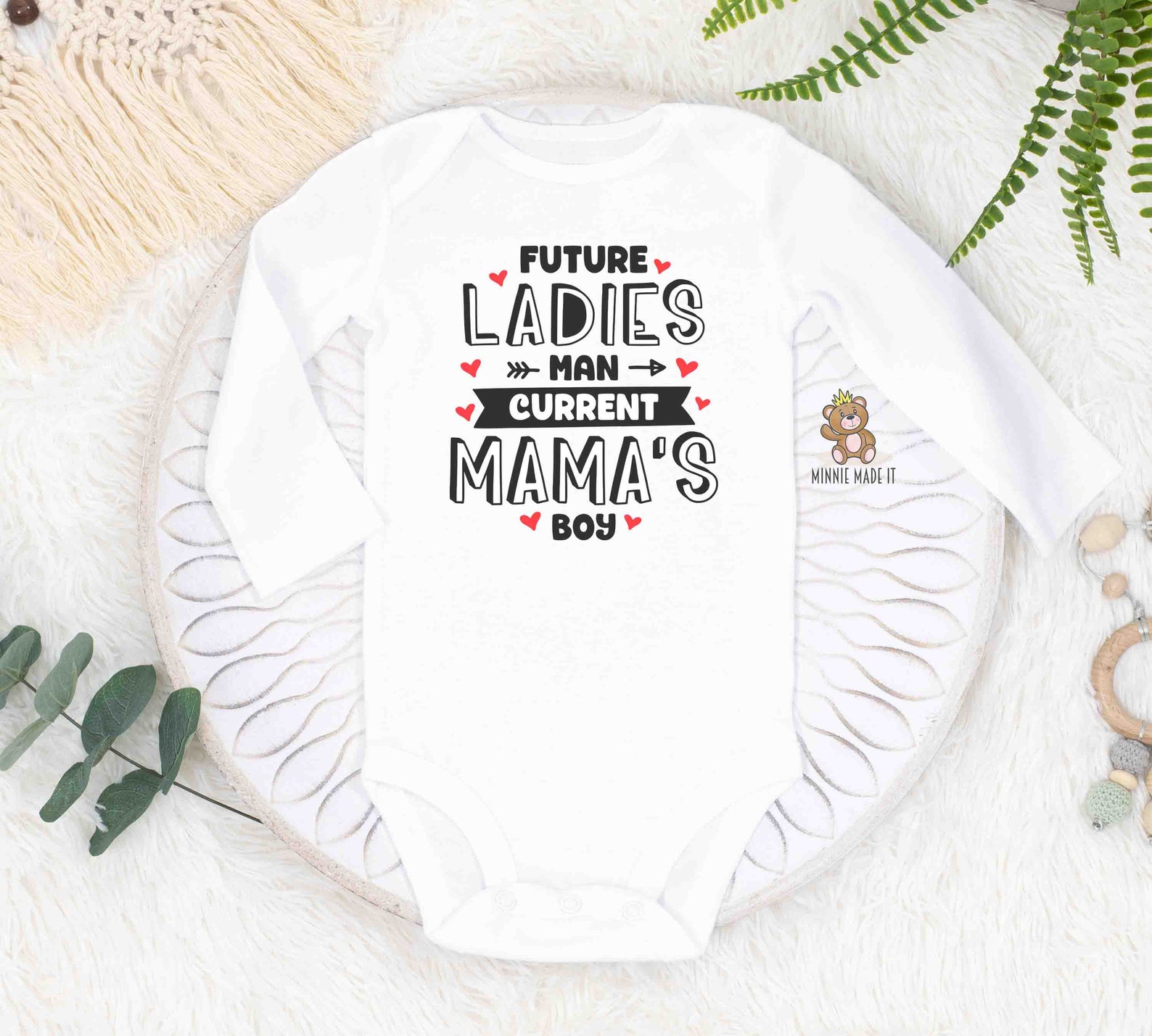 Future Ladies Man Current Mama's Boy Cute Baby Boy - Etsy
