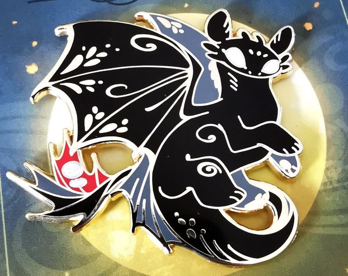 Night Furry Hard Enamel Pin - Etsy