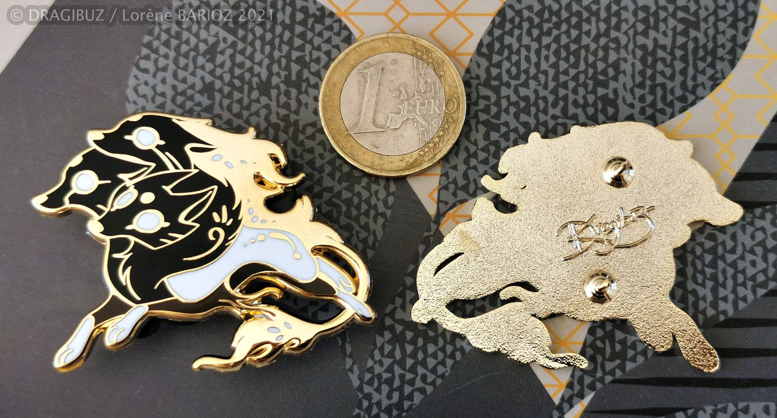 Cerberus Hard Enamel Pin | Etsy