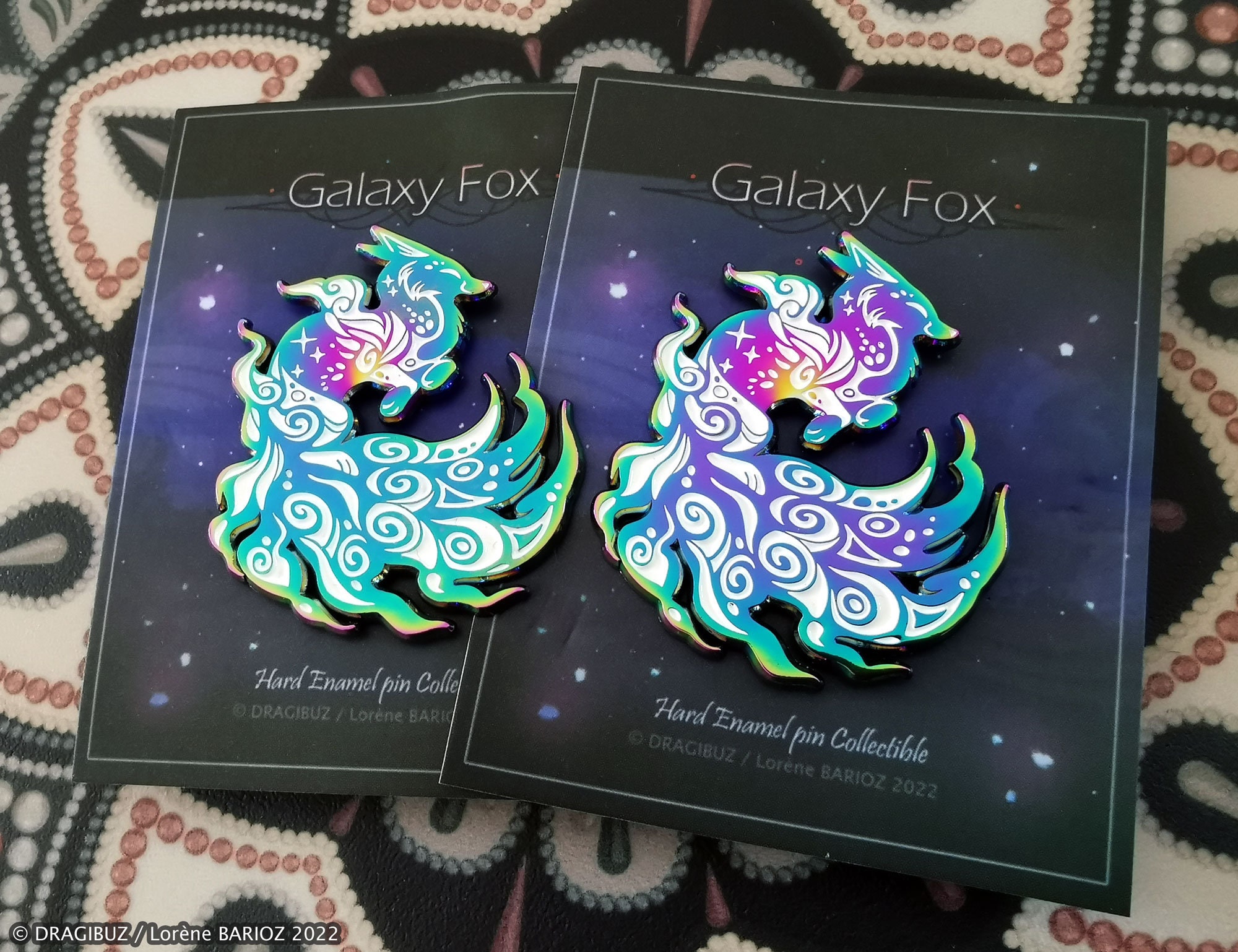 Galaxy Fox Rainbow Enamel Pin - Etsy