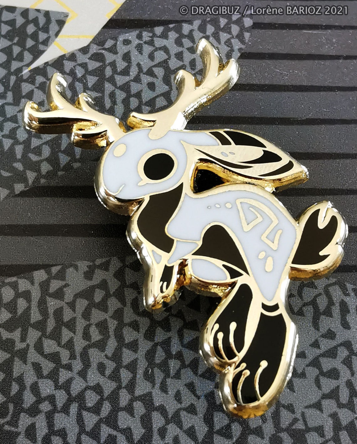 Jackalope Hard Enamel Pin - Etsy