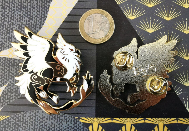 Gryphon Hard Enamel Pin - Etsy